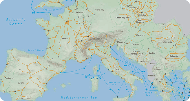 Europe Railway Map | Europe Map and Europe Train Travel Times